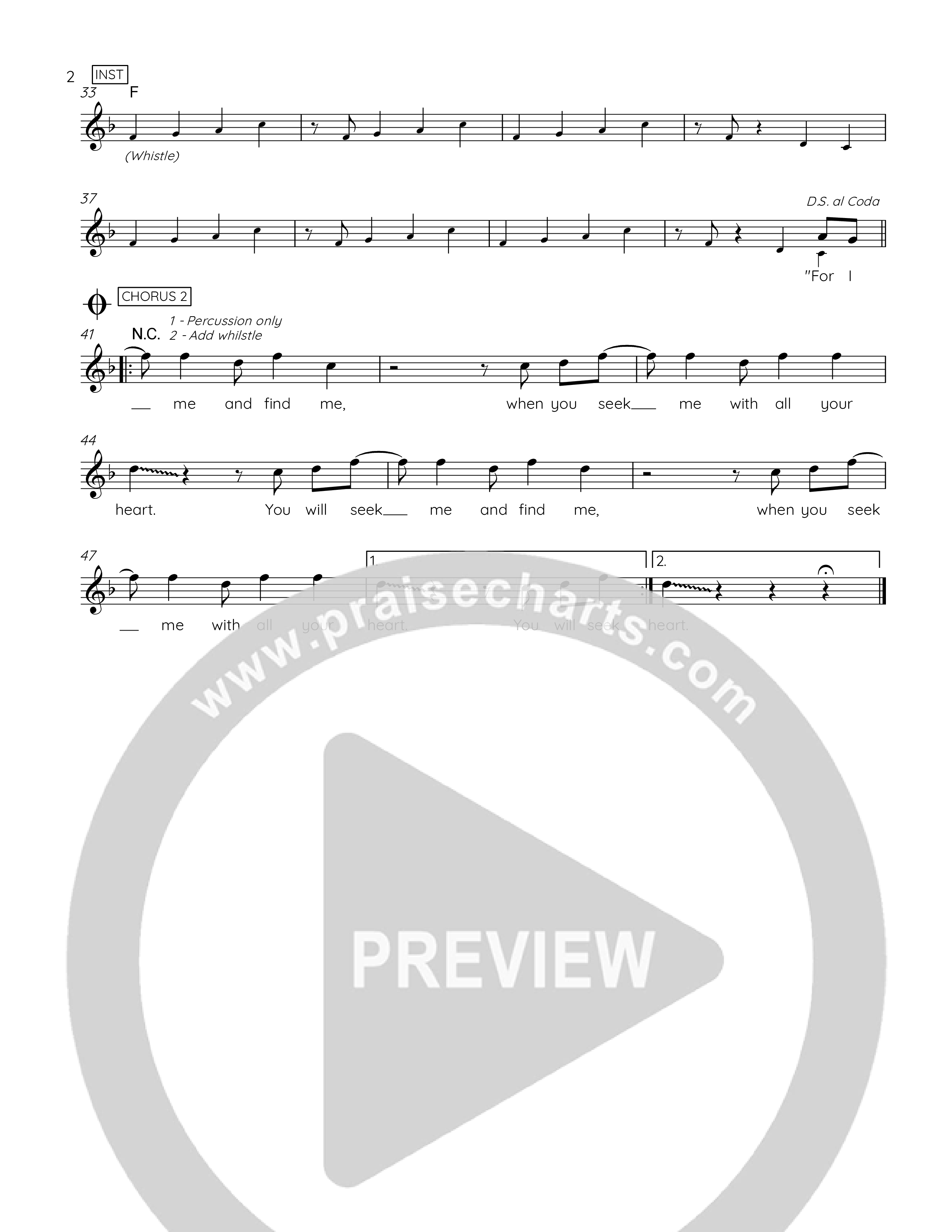 Jeremiah 29:11-13 Sheet Music PDF (The Corner Room) - PraiseCharts
