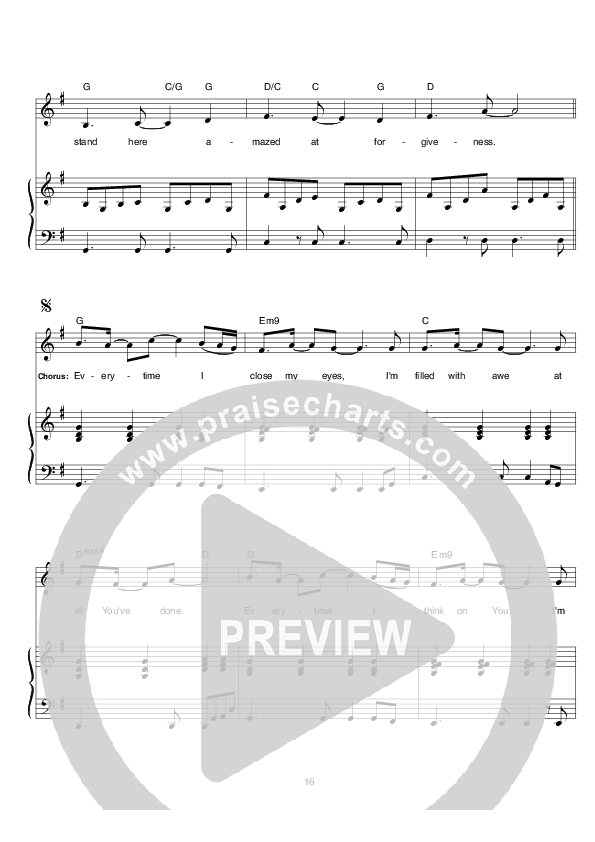 Everytime Sheet Music PDF (Hillsong Worship) - PraiseCharts