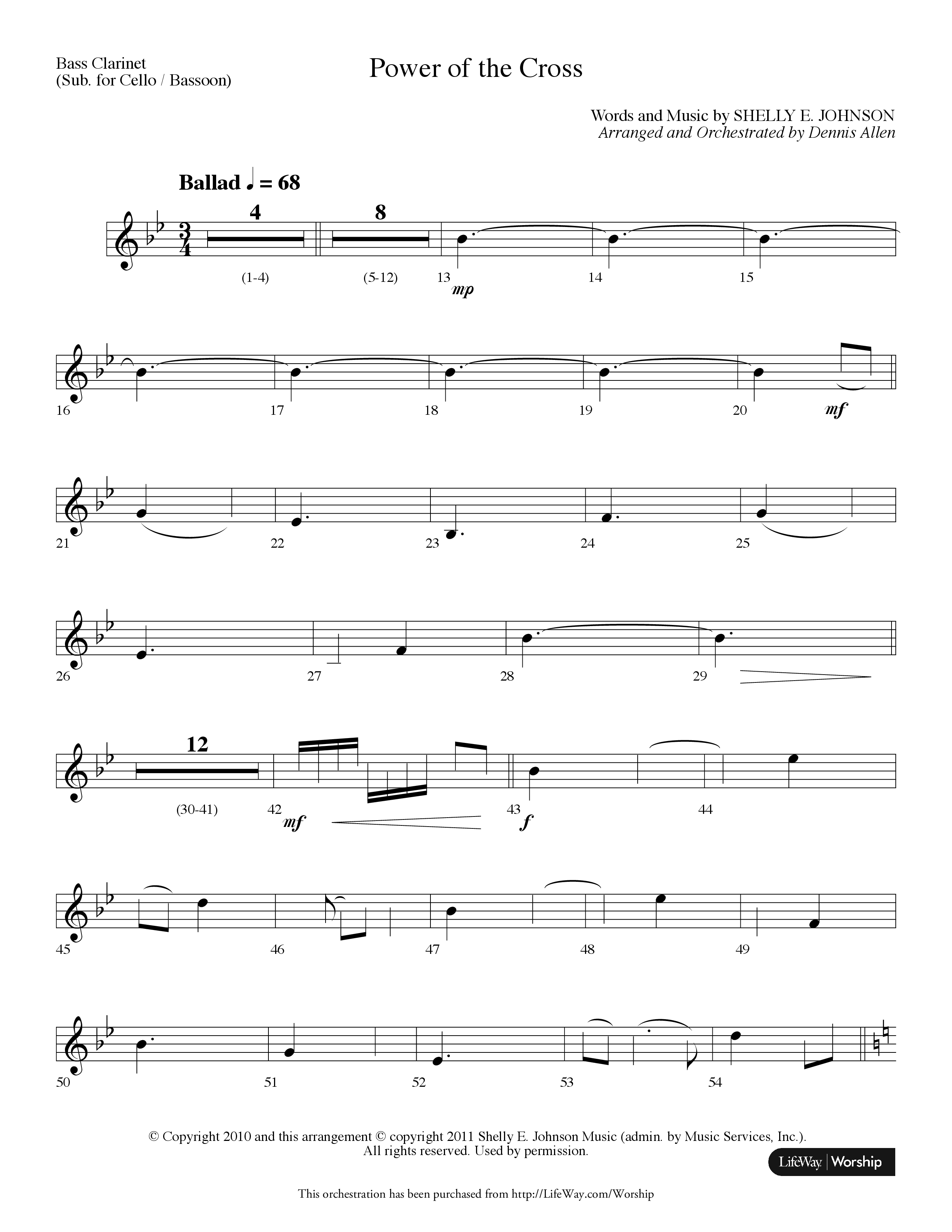 Power Of The Cross (Choral Anthem SATB) Bass ClarinetSheet Music PDF (Lifeway Choral / Arr ...