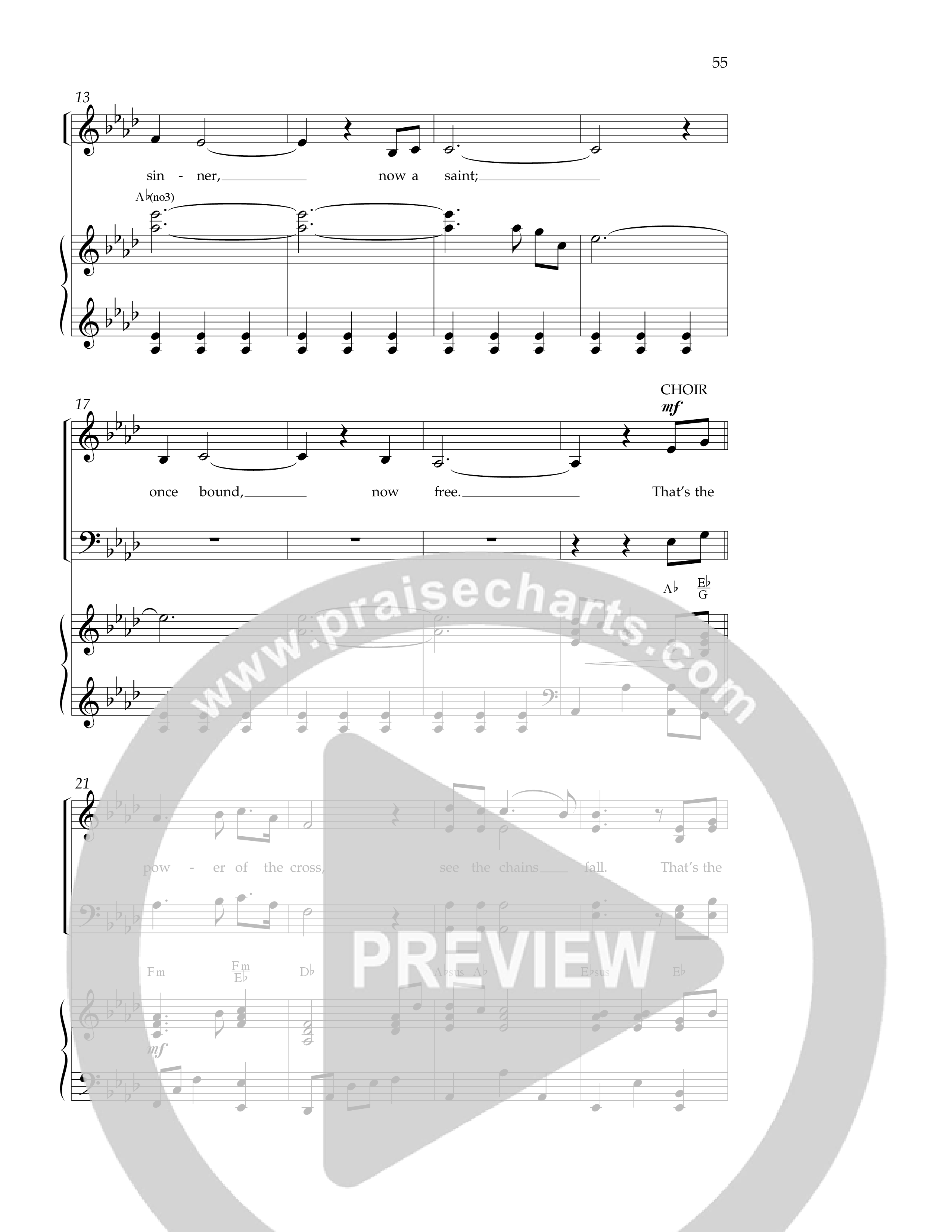 Power Of The Cross (Choral Anthem SATB) Sheet Music PDF (Lifeway Choral / Arr. Dennis Allen ...