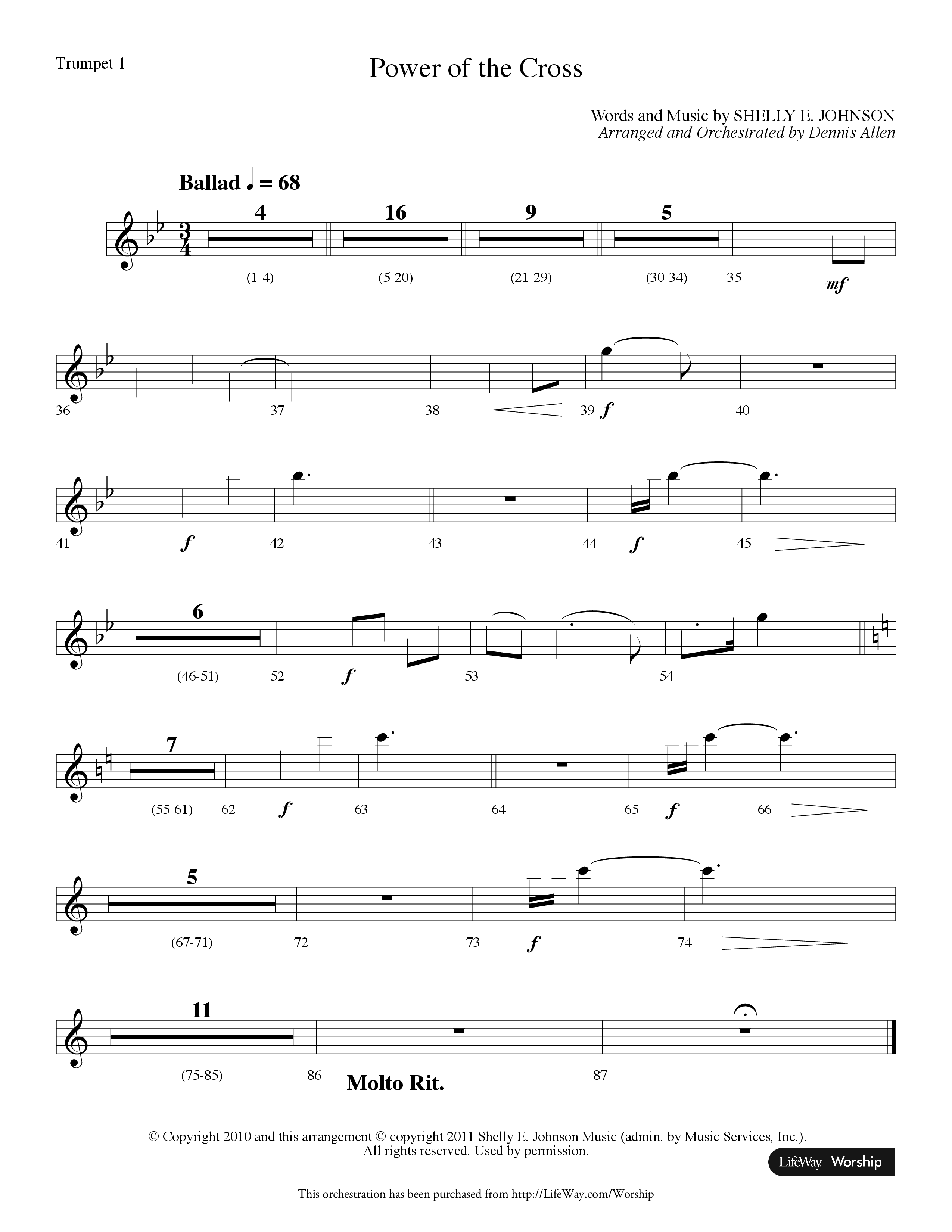 Power Of The Cross (Choral Anthem SATB) (Lifeway Choral / Arr. Dennis Allen) - PraiseCharts