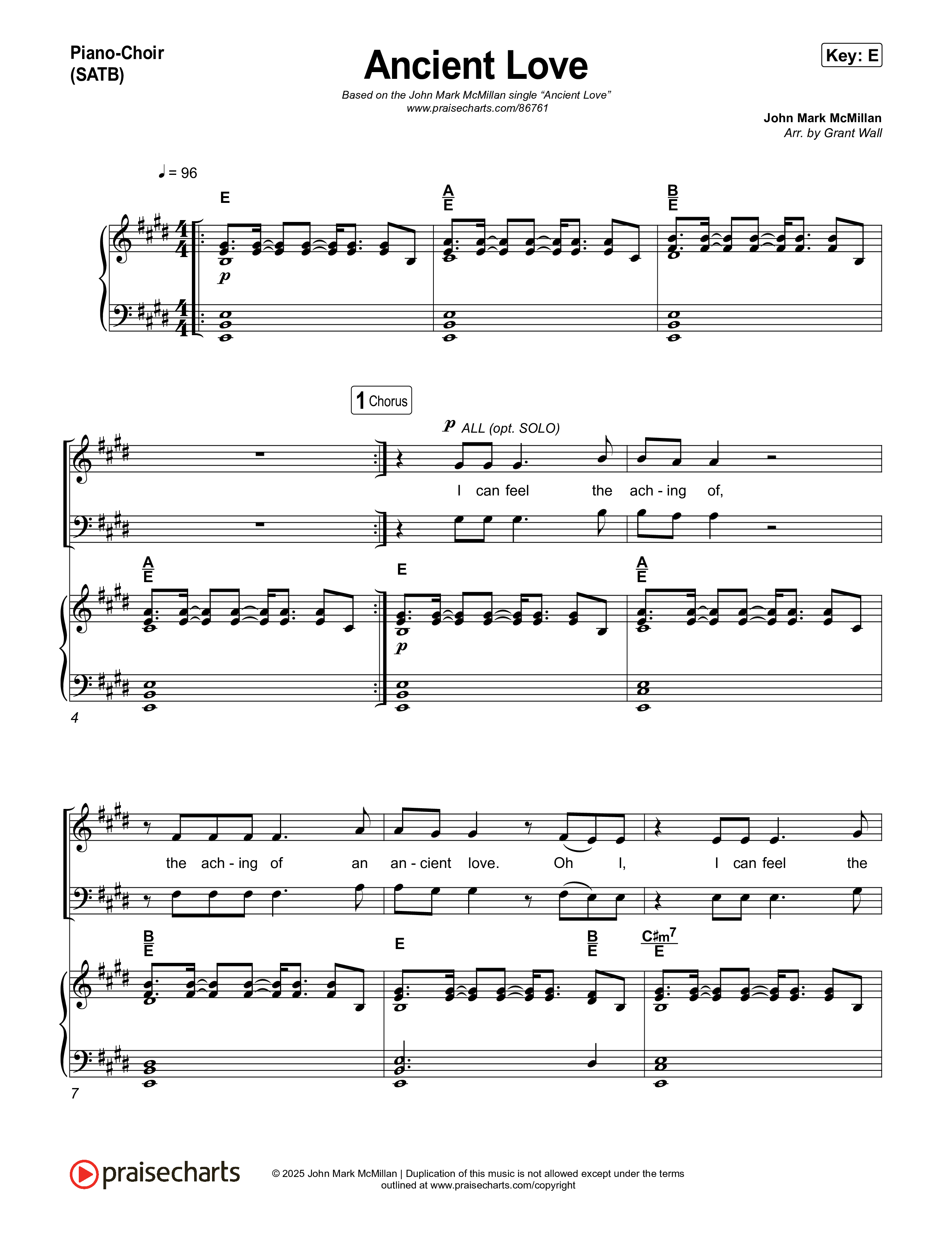 Afire Love Piano Sheet Music
