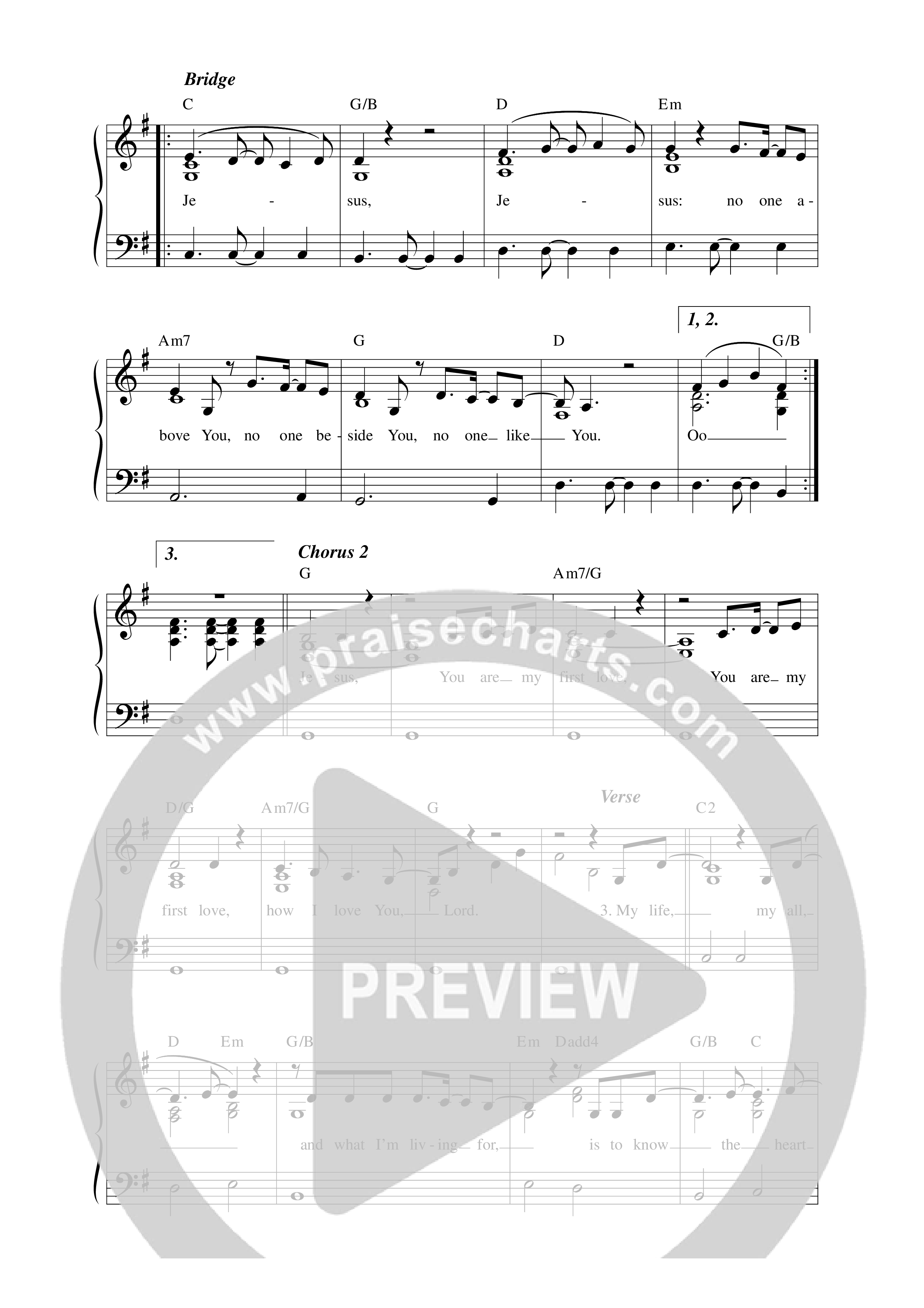 First Love (Live) Sheet Music PDF (Lucy Grimble) - PraiseCharts