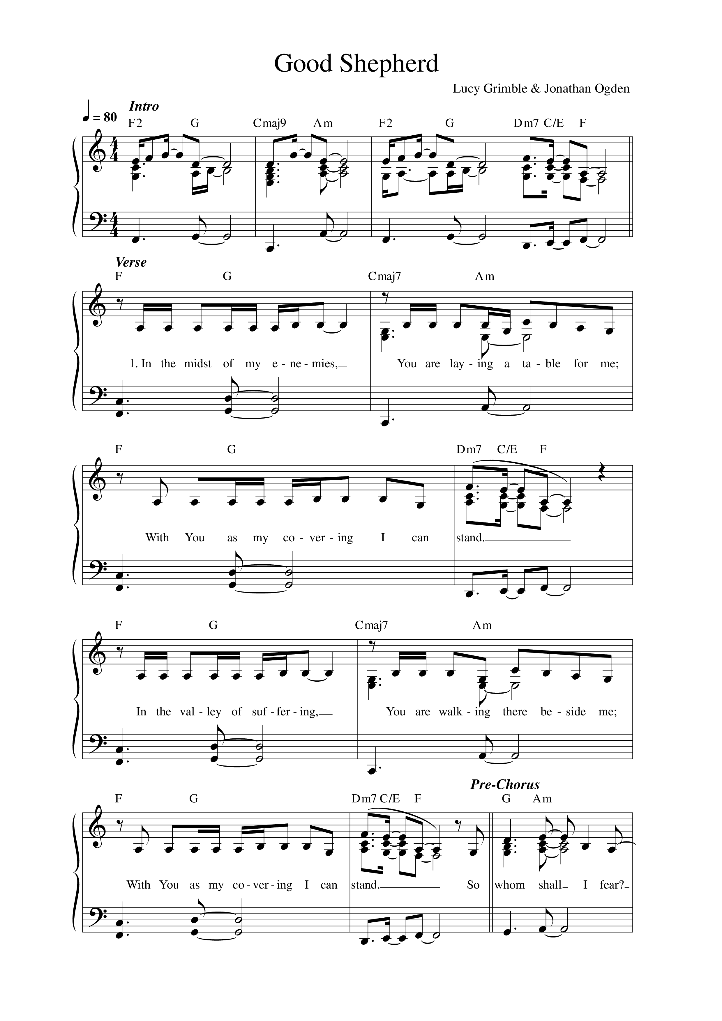 Good Shepherd (Live) Sheet Music PDF (Lucy Grimble) - PraiseCharts
