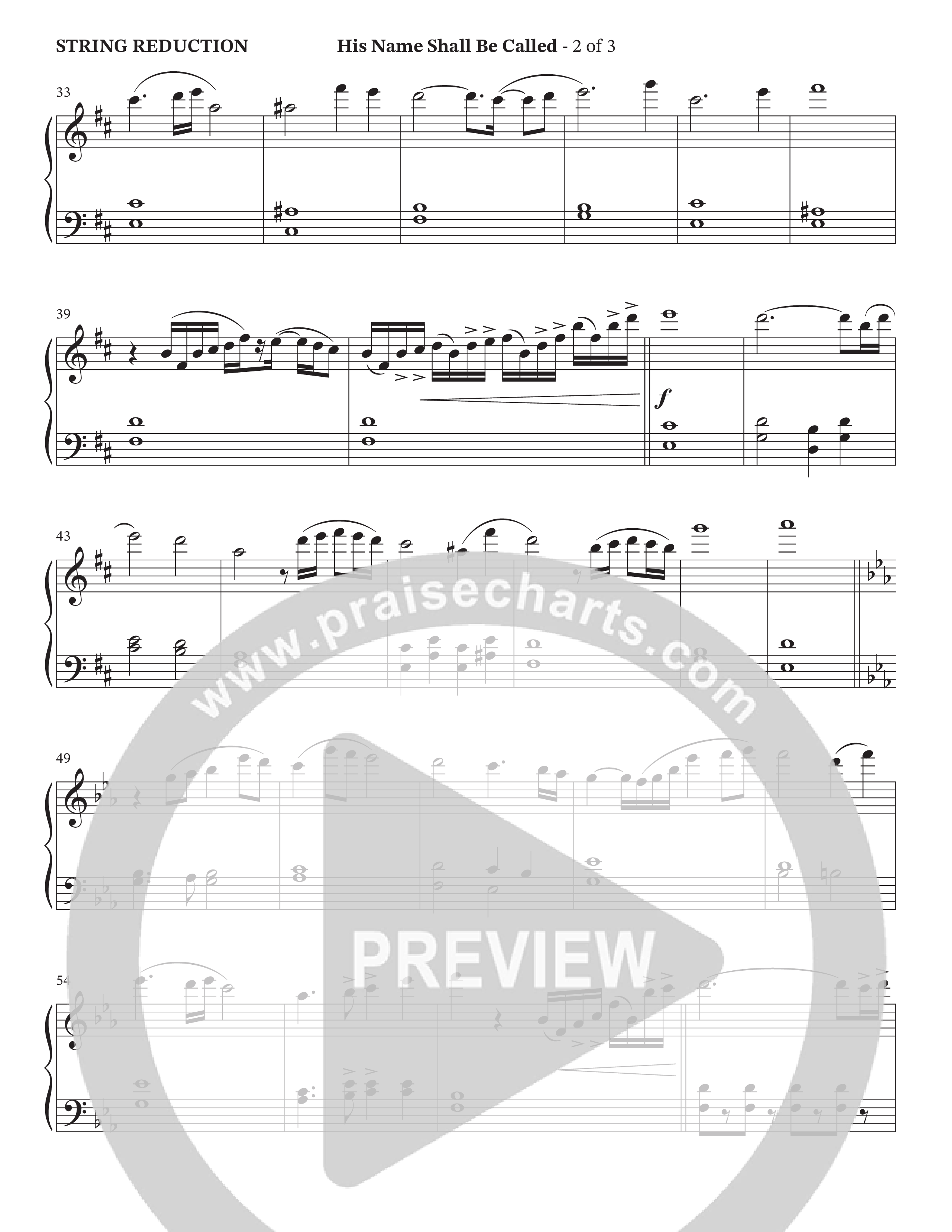 His Name Shall Be Called (Choral Anthem SATB) String Reduction Sheet Music PDF (Hillcrest ...