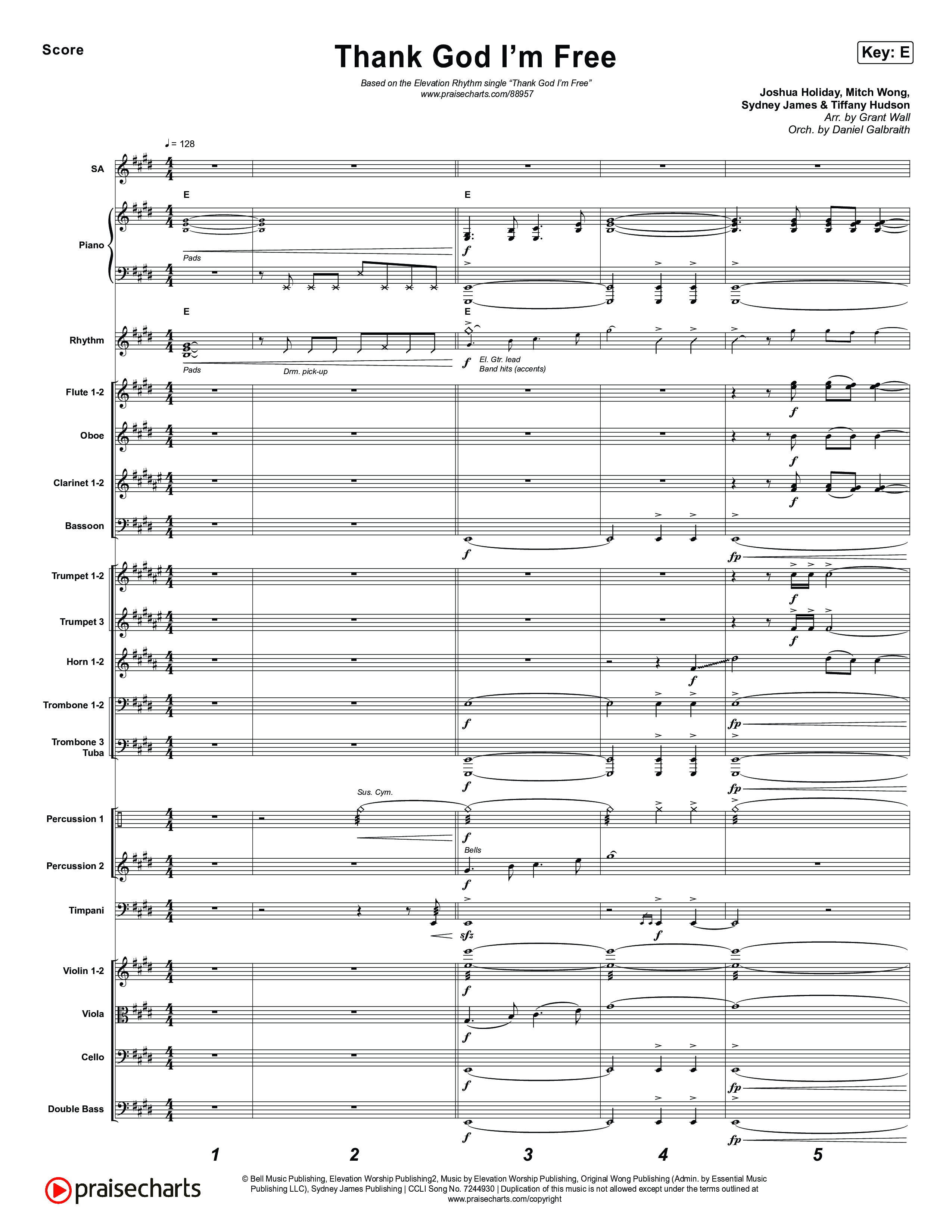 Thank God I'm Free Orchestration (ELEVATION RHYTHM / Lizzie Morgan ...
