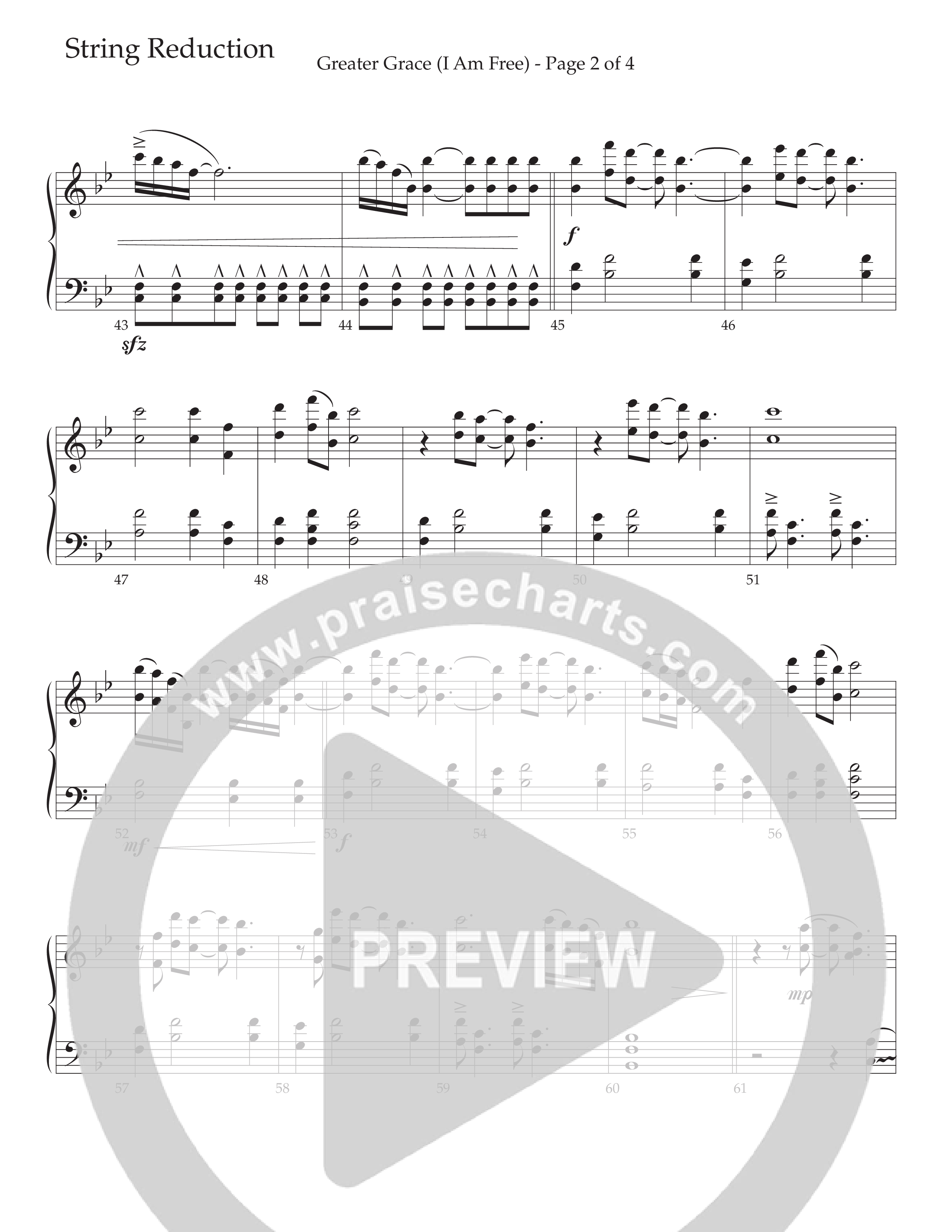 Greater Grace (I'm Free) (Choral Anthem SATB) String Reduction Sheet ...
