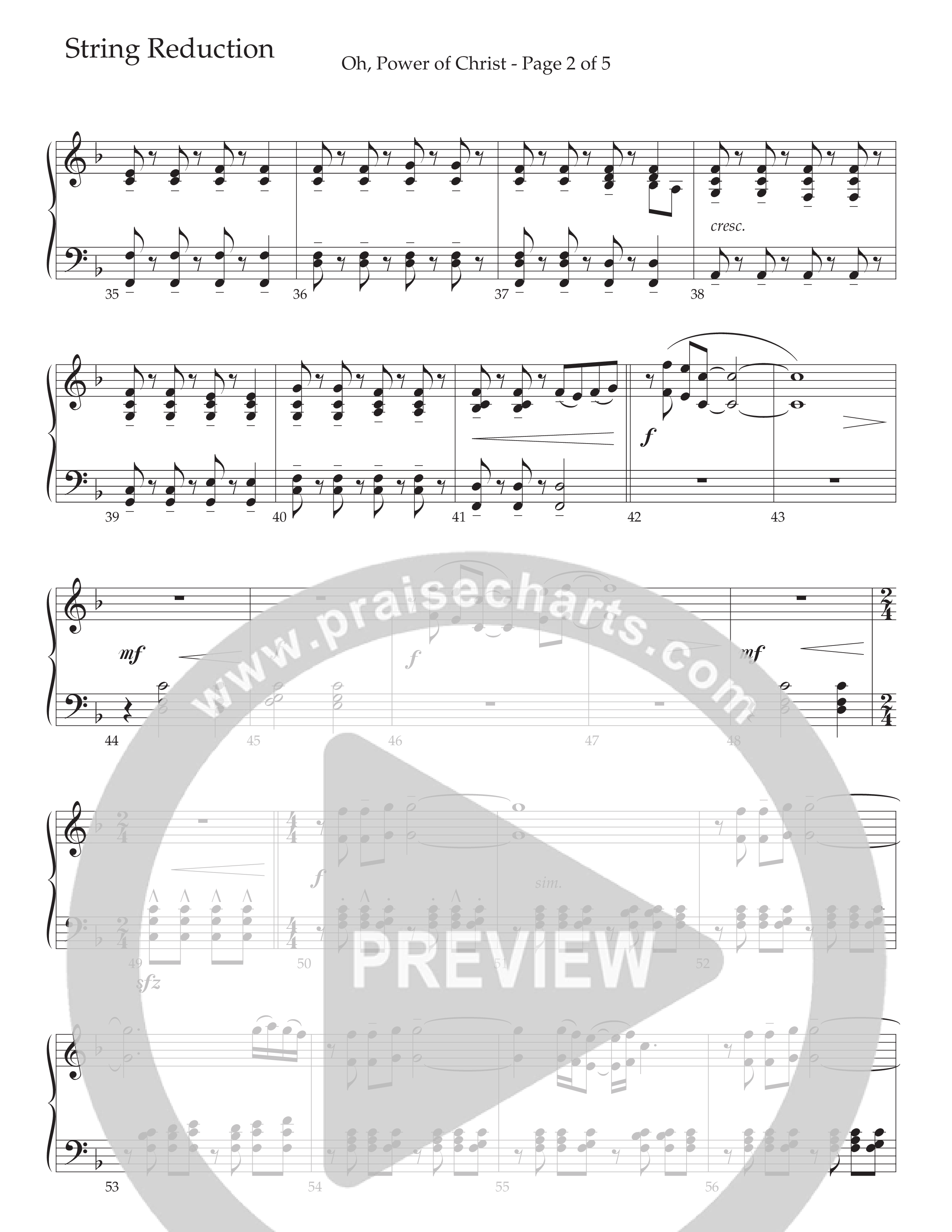 Oh Power Of Christ (Choral Anthem SATB) String Reduction Sheet Music ...