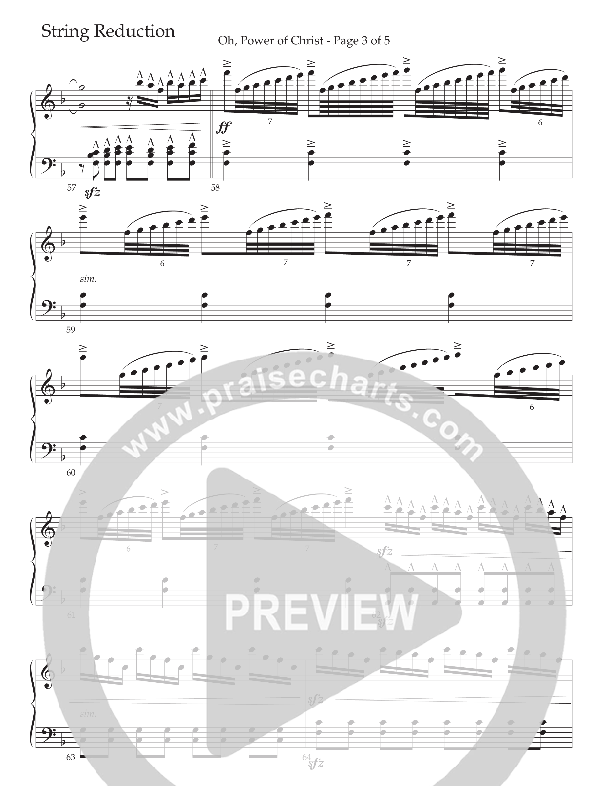 Oh Power Of Christ (Choral Anthem SATB) String Reduction Sheet Music ...