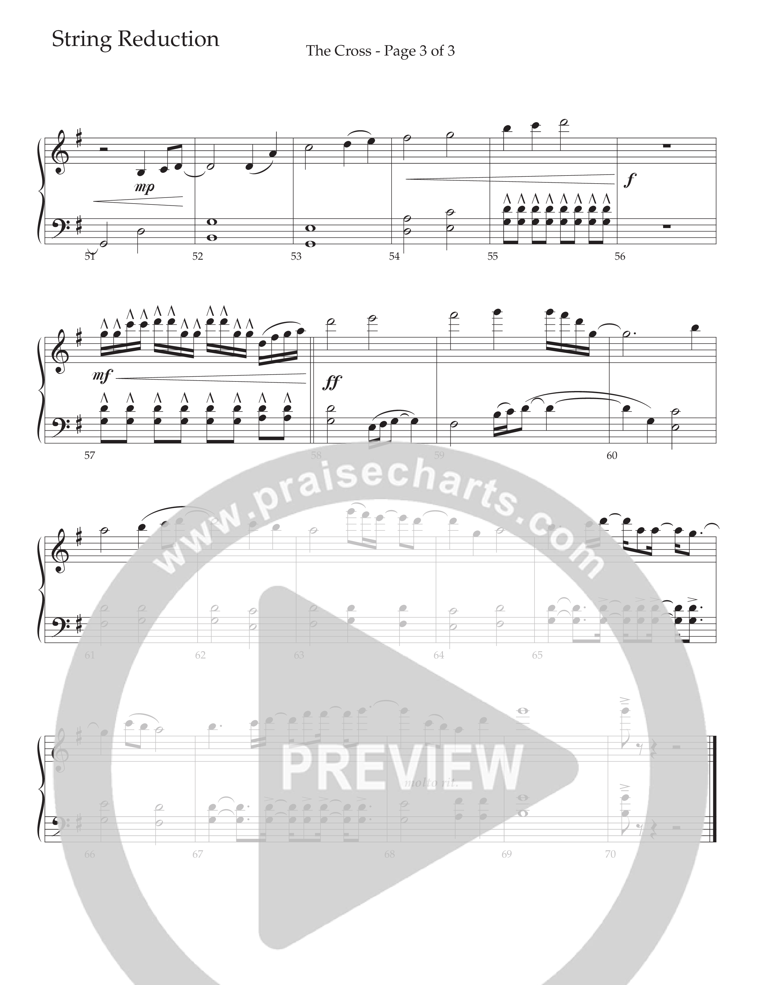The Cross (Choral Anthem SATB) String Reduction Sheet Music PDF ...