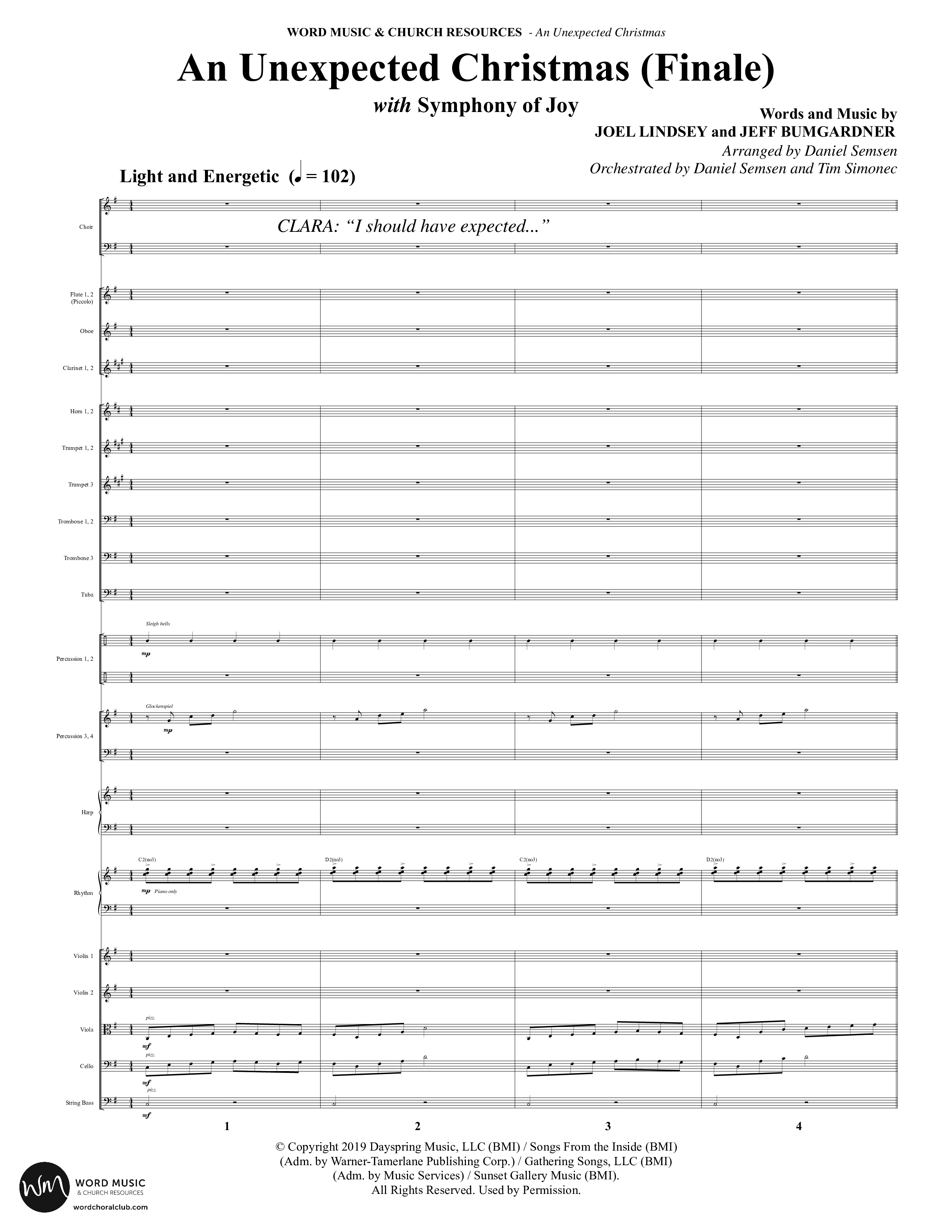 An Unexpected Christmas (11 Song Choral Collection) Orchestration (Arr ...