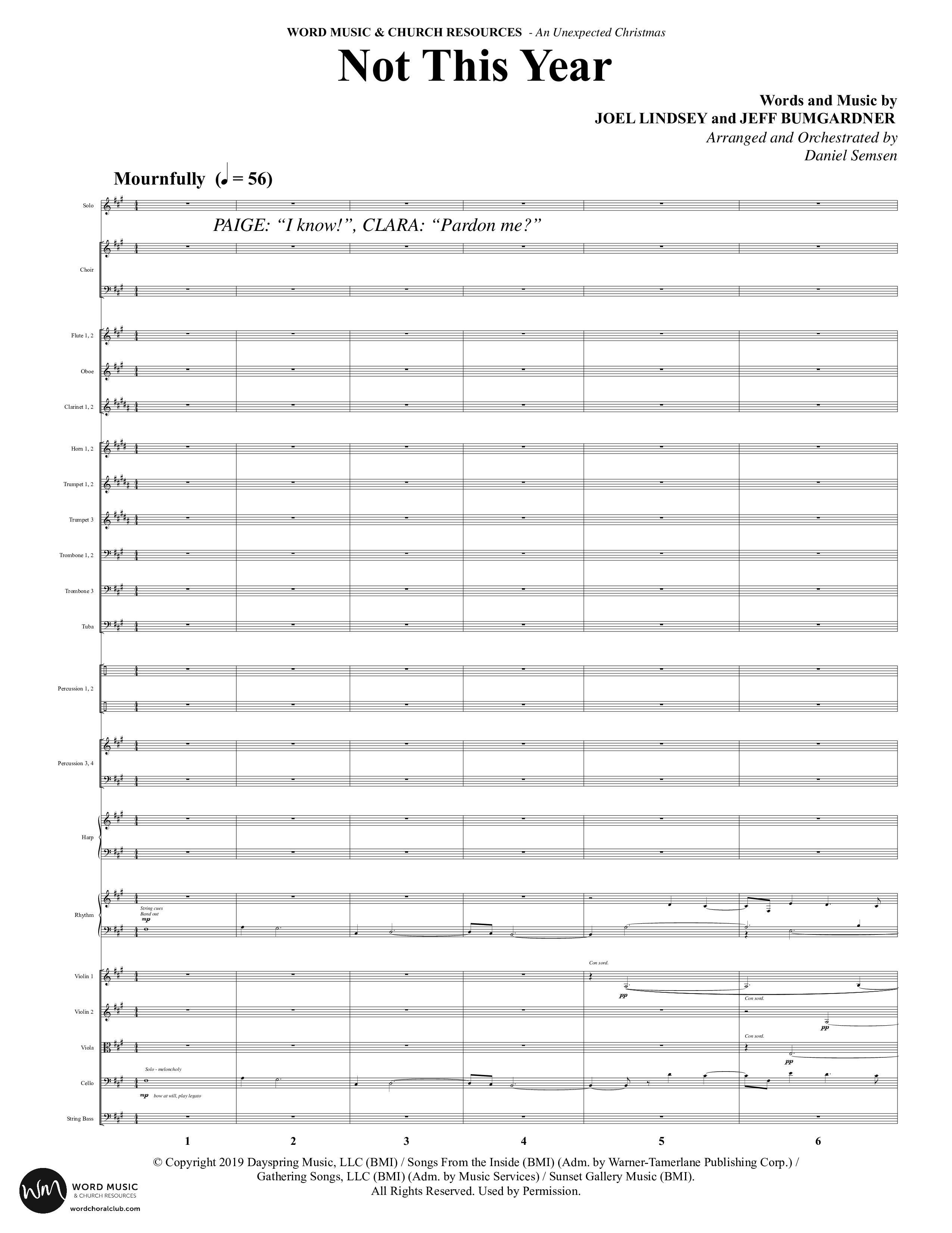 An Unexpected Christmas (11 Song Choral Collection) Orchestration (Arr ...
