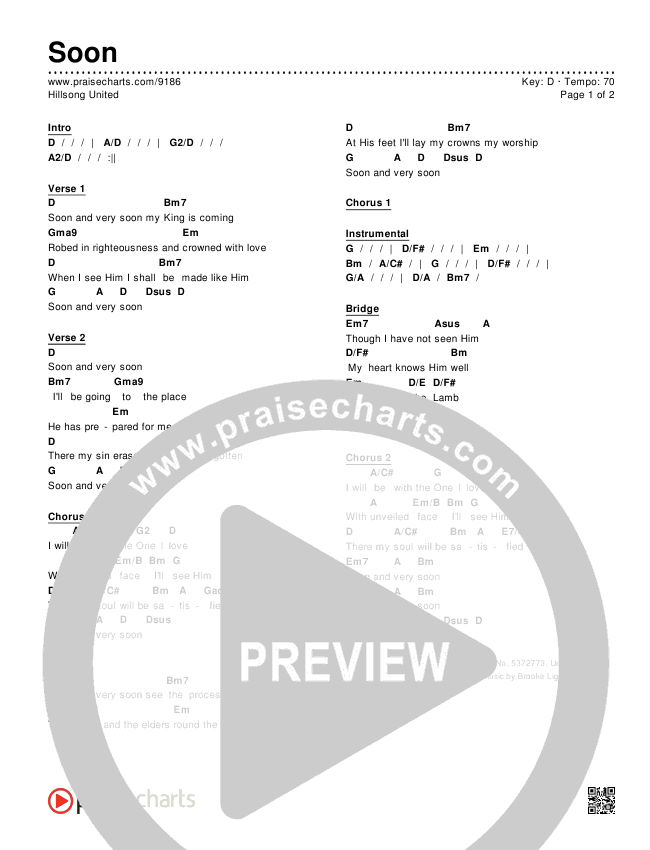Soon Chords (Hillsong UNITED) - PraiseCharts