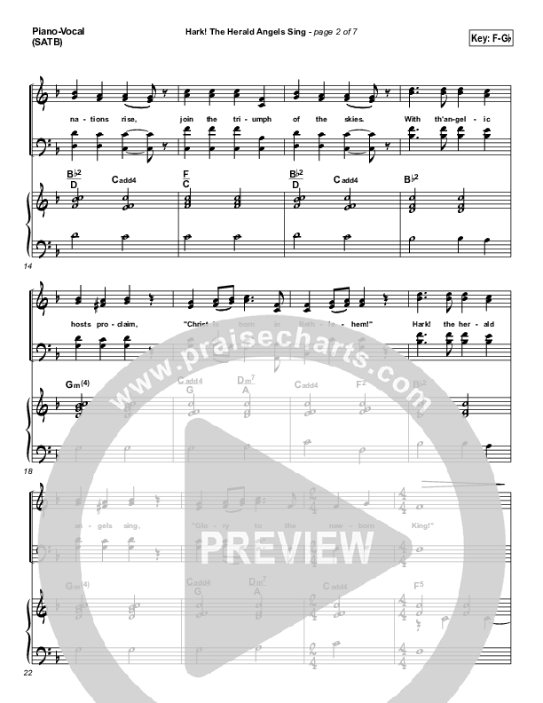 Hark The Herald Angels Sing Sheet Music PDF (Chris Tomlin) - PraiseCharts